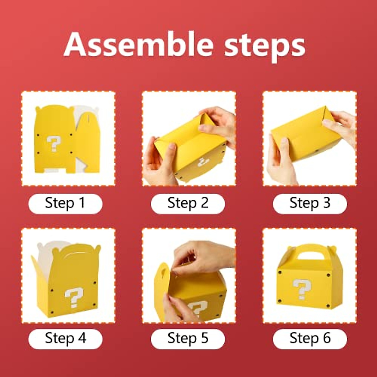 Joyhood Video Game Party Treat Box Compatible With Super M Party - 24 PCS Gift Boxes + 8 Ballon Gifts - Favor Snack Goody Cardboard Bag Gift Giving And Birthday Party Favors Decorations Supplies