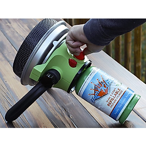 Flame King Portable Propane Gas Outdoor Heater with Piezo Electric Start for Camping, Garage, Ice Fishing, Patio, and Tabletop Green Small