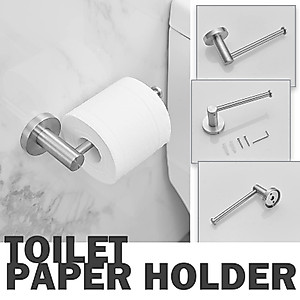 Bathroom Towel Bar Holder Sets, 5-Piece Brushed Nickel Bathroom Hardware Set, Stainless Steel Bath Accessories Kit Wall Mounted