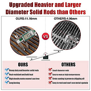 Grill Replacement Parts for Charbroil Grill Grates 463642316 463644220 G369-0030-W2 G469-0005-W1 G460-0500-W1 Cast Iron 17 Inch Cooking Grate char-broil 463675016 nexgrill Evolution 720-0864 720-0864m