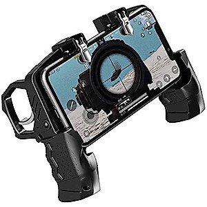 Mobile Game Controller L1R1 Triggers [ 2 Finger ], FPS or Battle Royale Controller Gaming Grip Joystick Gamepad, Shoot Aim Keys for 4.7-6.5" Android/iOS Phone