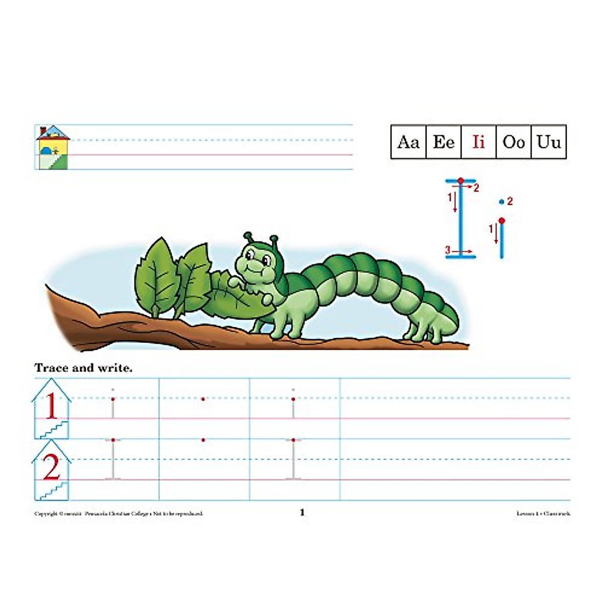 Writing With Phonics K5 Manuscript - Abeka 5 Year Old Kindergarten Manuscript Phonics Penmanship Student Work Book