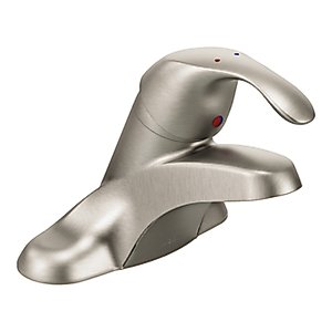 Moen 8430CBN Commercial M-Bition One-Handle Bathroom Sink Faucet, Brushed Nickel