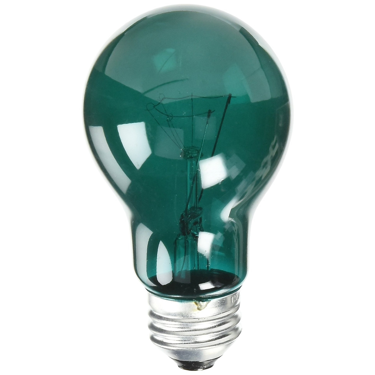 Westinghouse 0344400, 25 Watt, 120 Volt Trans Green Incandescent A19 Light Bulb - 2500 Hours, Transparent Gren