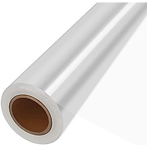 JOYIT 100 ft Clear Cellophane Wrap Roll (31.5 in x 100 ft) - 3 Mil Thicken Cellophane Roll, Clear Cellophane Bags Large, Clear Wrapping Paper for Flower Gift Baskets Wrap (31.5" fold into 16")