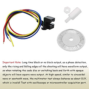 Ximimark 2Pcs Photoelectric Speed Sensor Encoder Coded Disc Code Wheel for Smart Car C B D E Models