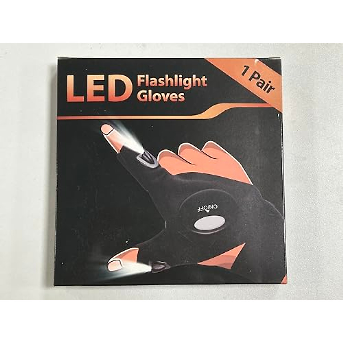 HANPURE LED Flashlight Gloves Gifts for Men, Stocking Stuffers for Men Christmas Birthday Gift Idea for Dad Husband Boyfriend Him, Lighted Gloves with Lights for Repairing Fishing Camping Cool Gadget