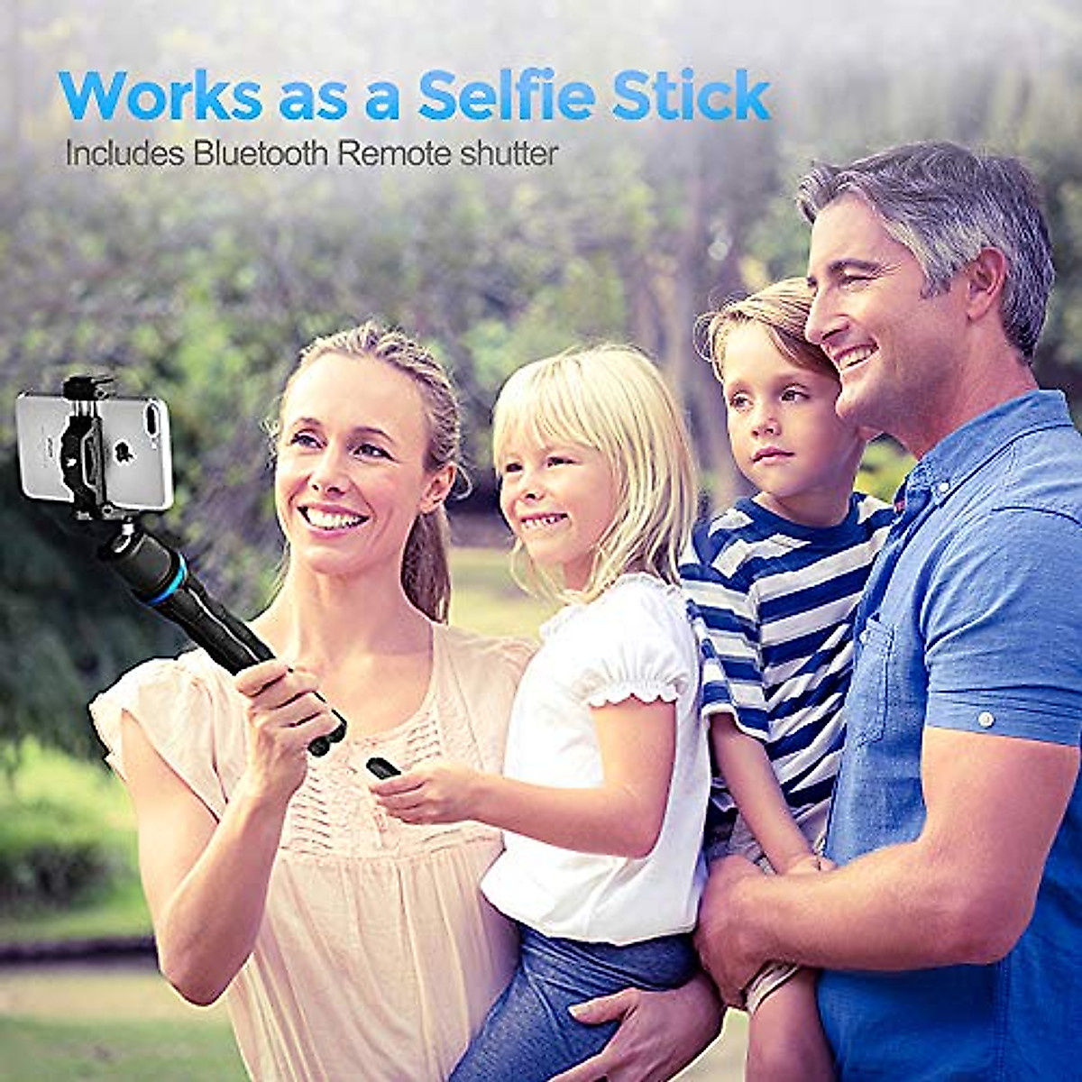 Phone Tripod, UBeesize 12 Inch Flexible Cell Phone Tripod Stand Holder with Wireless Remote Shutter & Universal Phone Mount, Compatible with Smartphone/DSLR/GoPro Camera