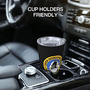 Biaomn Air Force 57th Fighter Interceptor Squadron Stainless Steel Tumbler Vacuum Insulated Travel Tumbler With Lid Coffee Mug Car Cup For Home Office Outdoor 20oz