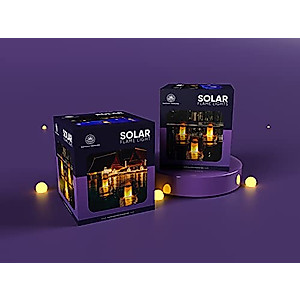 SUNTOUCH TREASURES - Solar Floating Pool Light, Solar Flame Light, Outdoor Waterproof Glowing Orb for Pool, Spa, Garden, Bedroom Night Decoration 1 Piece.