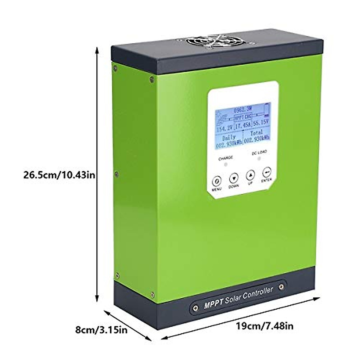 SUNNYSKY Solar MPPT Solar Charge Controller 12V/24V/48V 60A Solar Charge Controller for Lithium Battery and Lead-Acid Batteries with Intelligent LCD Display