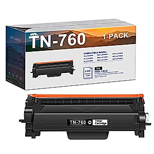 MOLIMER TN-760 High Yield Toner Cartridge Replacement for Brother TN760 1-Pack Black Toner MFC-L2750DW L2750DWXL L2710DW L2730DW L2690DWXL DCP-L2550DW Ink Printer