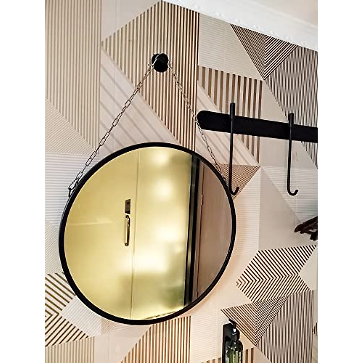 Vigtayue 5/32" Stainless Steel Link Chain, 304 Stainless Steel Link Heavy Duty Coil Chain with Carabiner, 2PCs Hanging Safety Chains for Swing Plants Anti-Theft Pet Dog Anchor Fence Towing Chain Link