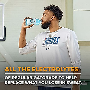 Gatorade Zero Thirst Quencher Sports Drink, Lemon Lime, 12oz Bottles (12 Pack), Zero Sugar, Electrolytes for Rehydration