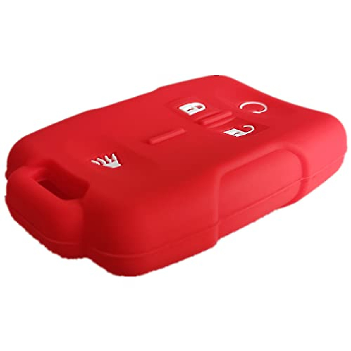 Smart Key Fob Cover Remote Case Keyless Protector Jacket for Chevrolet Silverado Colorado M3N32337100 13577770 13577771 GMC Sierra Yukon Cadillac (Red)