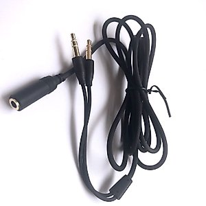 LZYDD Headset Y Splitter Audio Cable Separate Microphone Headphone Port Gaming Headset Splitter PC Headphone Adapter Cord for Razer Kraken X/BlackShark V2 Pro/Razer Nari