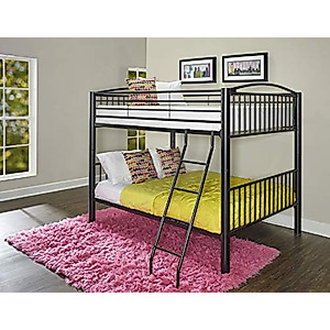 Powell Heavy Metal Bunk Bed, Full-Over-Full, Black