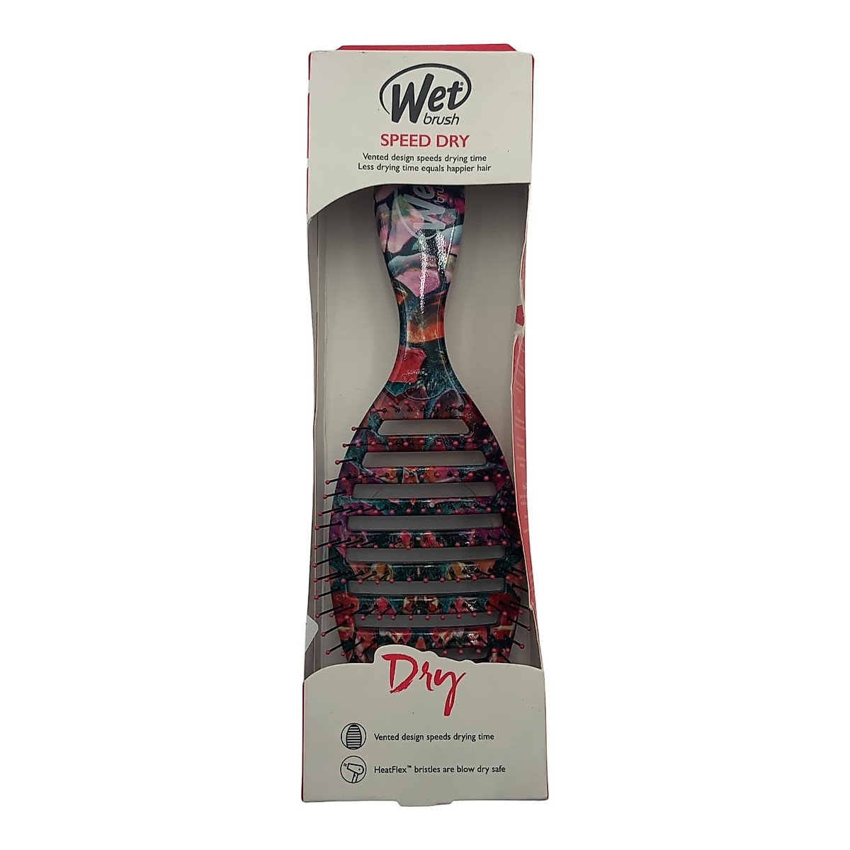 Wet Brush Speed Dry Hair Brush - Pink Slate - Vented Design and Ultra Soft HeatFlex Bristles Are Blow Dry Safe With Ergonomic Handle Manages Tangle and Uncontrollable Hair - Pain-Free