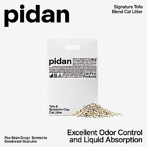 pidan Mixed Tofu Cat Litter - Dust-Free, Fast Drying, and Flushable Clumping Cat Litter - Unscented Kitty Litter for Odor Control