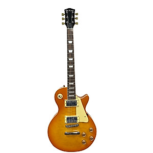 Glen Burton 6 String Electric Guitar Pack, Right, Gold/Tan (BGE320BCO-GLD)