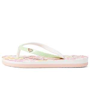 Roxy Girl's Pebbles VII (Little Kid/Big Kid) White/Green 13 Little Kid M