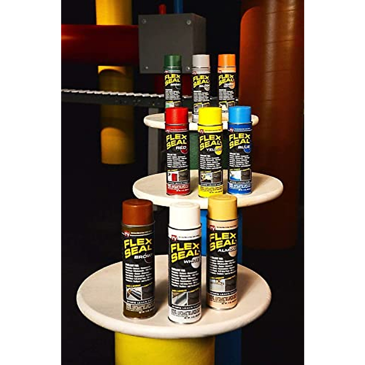 Flex Seal, 14 oz, 2-Pack, Green, Stop Leaks Instantly, Waterproof Rubber Spray On Sealant Coating, Perfect for Gutters, Wood, RV, Campers, Roof Repair, Skylights, Windows, and More