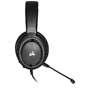 Corsair HS35 - Stereo Gaming Headset - Memory Foam Earcups - Works with PC, Mac, Xbox Series X/ S, Xbox One, PS5, PS4, Nintendo Switch, iOS and Android - Carbon (CA-9011195-NA)