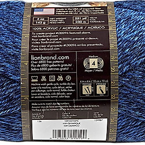 Lion Brand Yarn Heartland Yarn for Crocheting, Knitting, and Weaving, Multicolor Yarn, 2-Pack, Olympic
