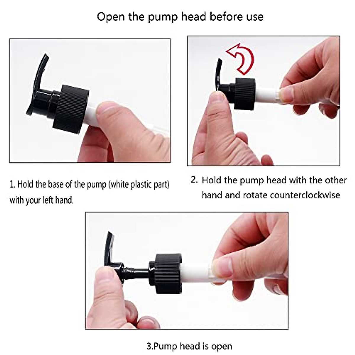 Funly mee 2 Pack Farmhouse Glass Soap Dispenser Set -17 OZ, Refillable Hand Soap and Dish Soap Dispenser for Bathroom and Kitchen (Black/White)