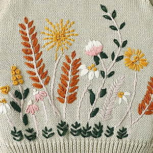 Lamgool Baby Boys Girls Pullover Sweater Knitted Button Down Toddler Kids Sweatshirt for Spring 3T Apricot