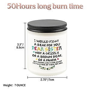 BeauGift Sister Birthday Gifts, Sisters Gifts from Sister, Birthday Gifts for Sisters from Sisters, Wedding Gifts for Sister, Graduation Gifts for Sister 7oz Soy Wax Lavender Scented Candle