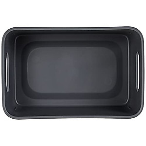 TATAY Baobab Multi-purpose Storage Basket Medium with Capacity for 5 Litres, Grey Anthracite, 18.1 x 27.2 x 13