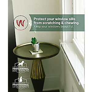CLAWGUARD Window Sill Protector - Strong Transparent Protection for pets Scratching, Chewing, Slobbering & Clawing on Window Sills. Keep Paws Safe and Home Clean. (Crystal Clear 35.5 in. x 5.25 in.)