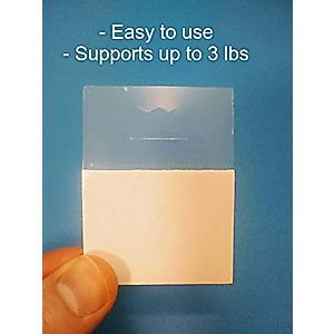 Aidenia Picture Hangers Adhesive - Plastic Sawtooth Adhesive Picture Hangers - Foamboard Hanger - 20 Pack