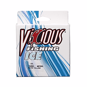 Vicious Panfish Ice Fishing Line, 100-Yard/1-Pound, Hi-Vis Yellow