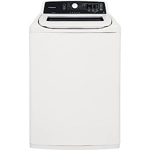 Frigidaire FFTW4120SW 4.1 cu. ft. High Efficiency Top Load Washer, 12 wash cycles, Quick Wash, Delicate, Hand Wash, Active Wear, Heavy Duty, Stainless Steel Drum, in White
