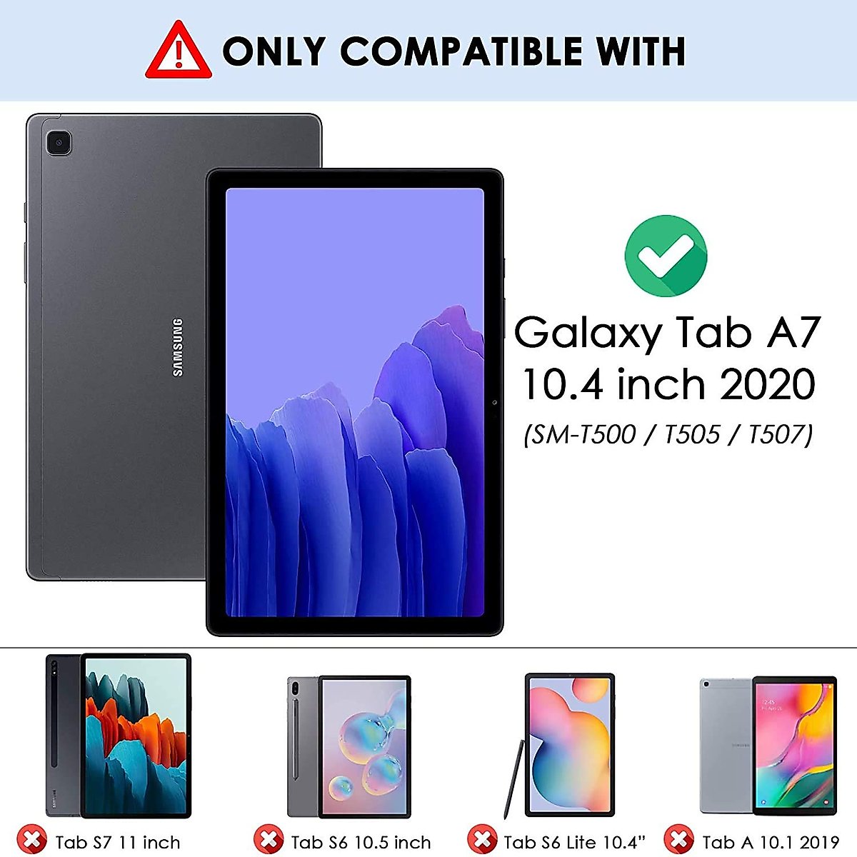 LTROP Kids Case for Samsung Galaxy Tab A7 10.4 2022/2020, Samsung Galaxy Tab A7 10.4 Case with Shoulder Strap, Shockproof Handle Stand Case for Samsung Tab A7 10.4 Inch(SM-T500/T505/T507/T509), Blue