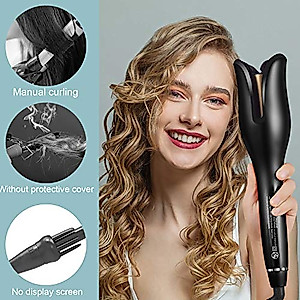 MIUOPUR Automatic Hair Curling Iron with Ceramic Ionic Barrel, Smart Anti-Stuck, Auto Rotating Hair Curling Wand with Temperature Display and Timer, Professional Hair Curler Styling Tool.