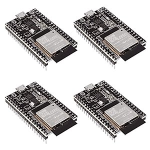 ACEIRMC 4pcs ESP32-DevKitC core Board ESP32 Development Board ESP32-WROOM-32D WiFi Bluetooth Development Board for Arduino IDE (ESP32-DevKitC)