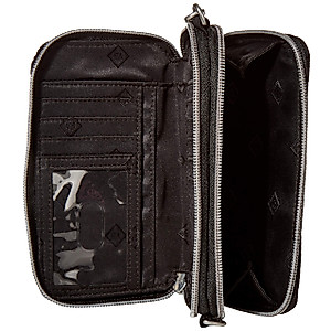 Vera Bradley Women's Performance Twill All in One Crossbody Purse With RFID Protection, Tranquil Gray, One Size