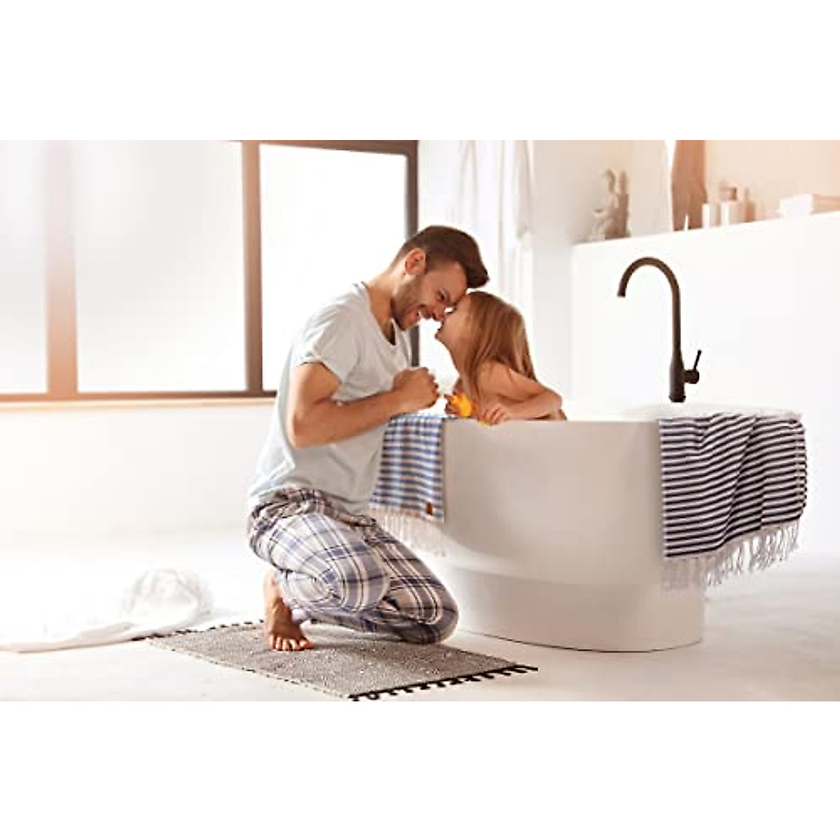 Gold CASE Turkish Beach Towel MYRA Series - Set of 5 - XXL Oversized 71x40 inches -100% Cotton Bath Towels - Super Soft - Quick Dry Lightweight Sand Free Turkish Towel (Black)