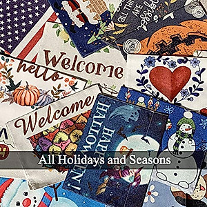 Shmbada with God All Things Are Possible Burlap Garden Flag, Double Sided Vertical Outdoor Religious Christian Faith Decorative Small Flag for Garden Home Yard Lawn Patio Farmhouse, 12.5 X 18.5 Inch