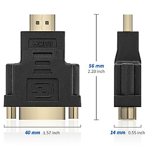 MIXVIRGO HDMI Male to DVI Female Adapter