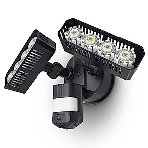 SANSI 36W 3600LM LED Motion Sensor Outdoor Light, 50,000 Hrs Lifespan Security Light, 350W Equiv 5000K Dusk to Dawn IP65 Flood Light, Super Bright for Backyard, Black, Bright Series, not Solar