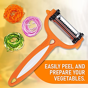 Cook Army Fat Separator with Bottom Release – 4 Cup Gravy Separator for Cooking with Oil Strainer, Kitchen Grease Separator -the perfect Kitchen Gadget plus a 3-1 Multifunctional Vegetable Peeler