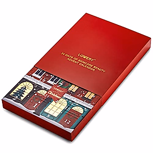 LOVERY 2022 Limited Edition Advent Calendar, Christmas Advent Calendar for Adults, for Women & Men, Stocking Stuffers Ideas, Beauty & Spa Advent Set, Countdown Calendar, 24pc Bath & Body Care