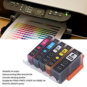 Printer Cartridge Ink Cartridge with Ink for PIXMA IP4870 IP4970 IX6560 Printer (BK BK C M Y 5 Colors)