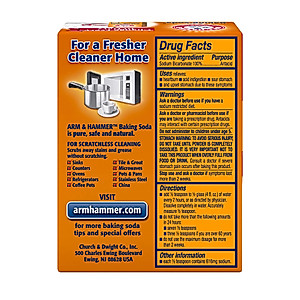 Arm & Hammer Pure Baking Soda, 8oz, Pack of 2