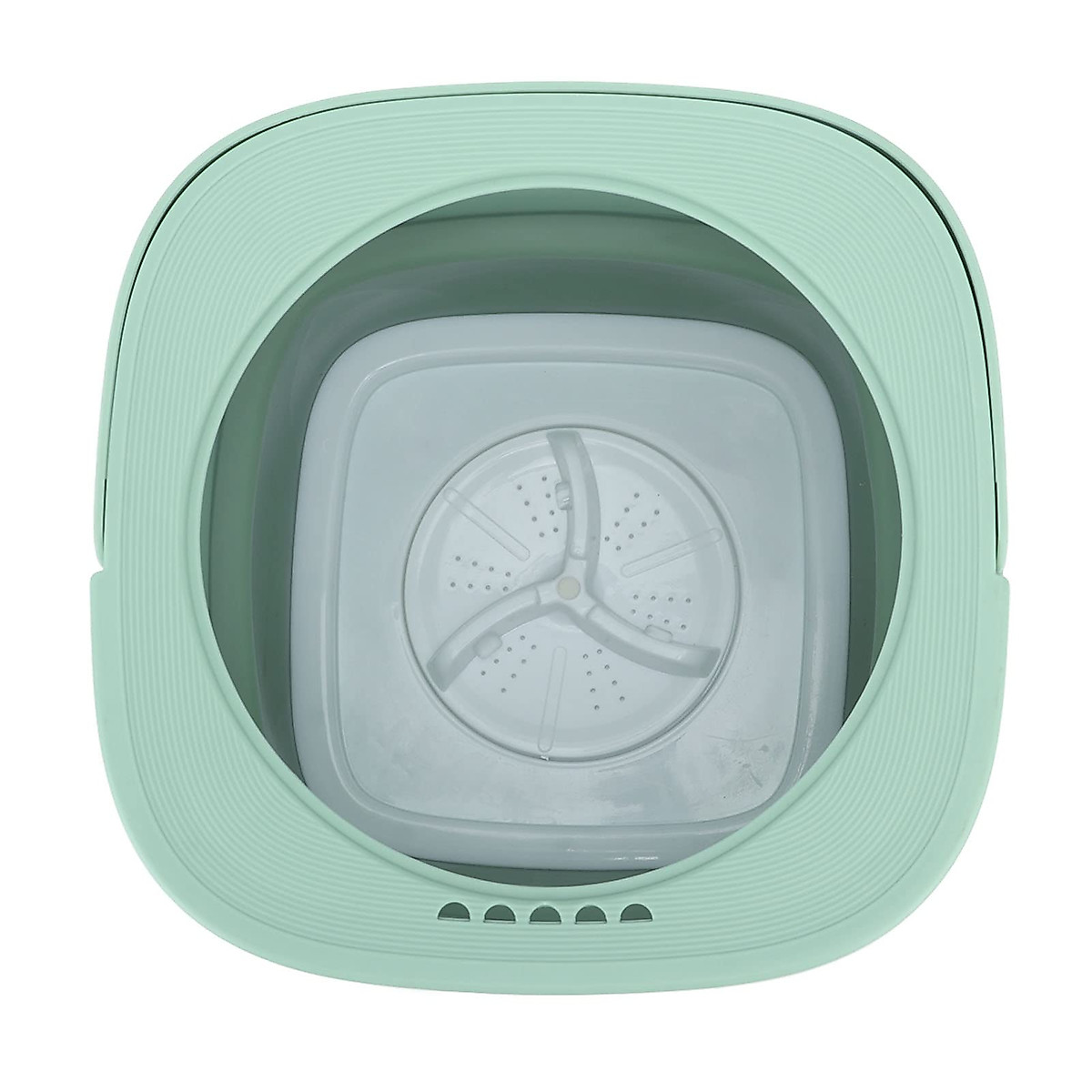 Foldable Washing Machine, 6.5L Capacity Laundry Washer with Gentle Drying, Efficient Washing Machine for Baby Clothes, Underwear or Small Items (Green)