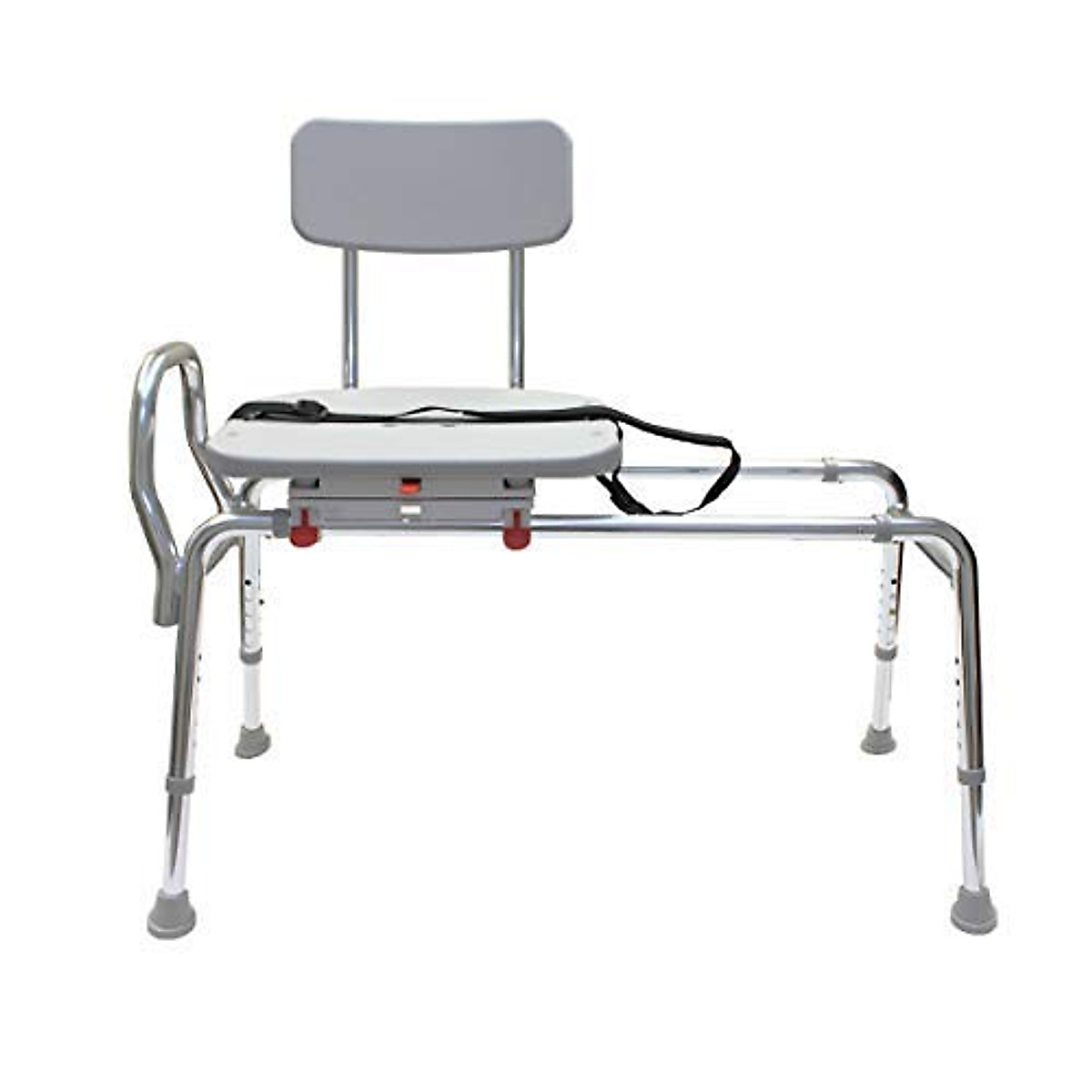 Eagle Health Supplies - Swivel Sliding Bath Transfer Bench (77662) - Regular (Base Length: 39" - 40") - Heavy-Duty Shower Bathtub Chair